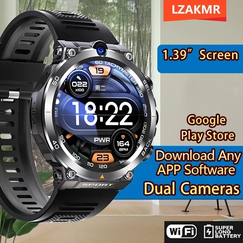 Dual-Camera-NEW-4G-Smartwatch-for-Men-H10-Download-Any-APP-Software ...