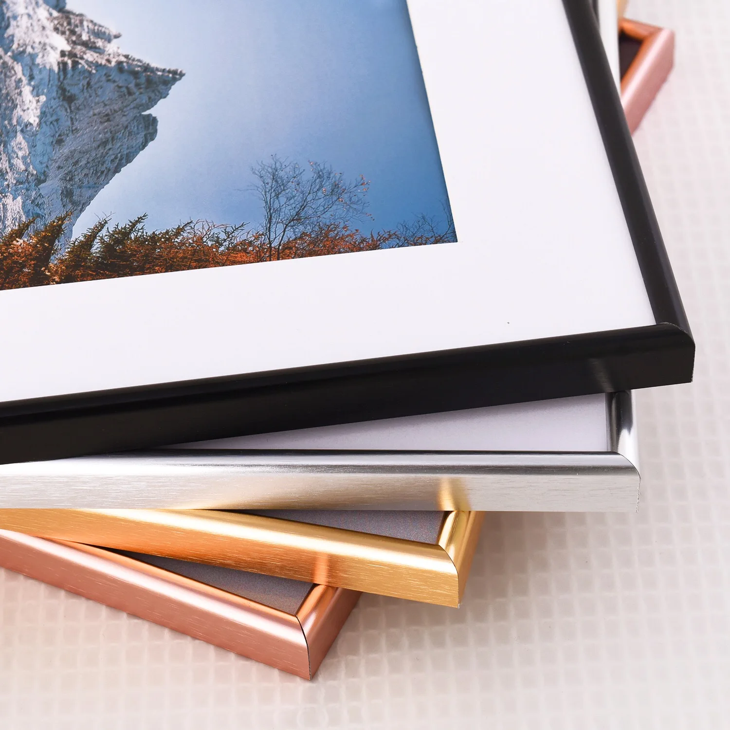 Gold-Black-DIY-Metal-Poster-Frame-Classic-Aluminum-Diamond-Painting ...