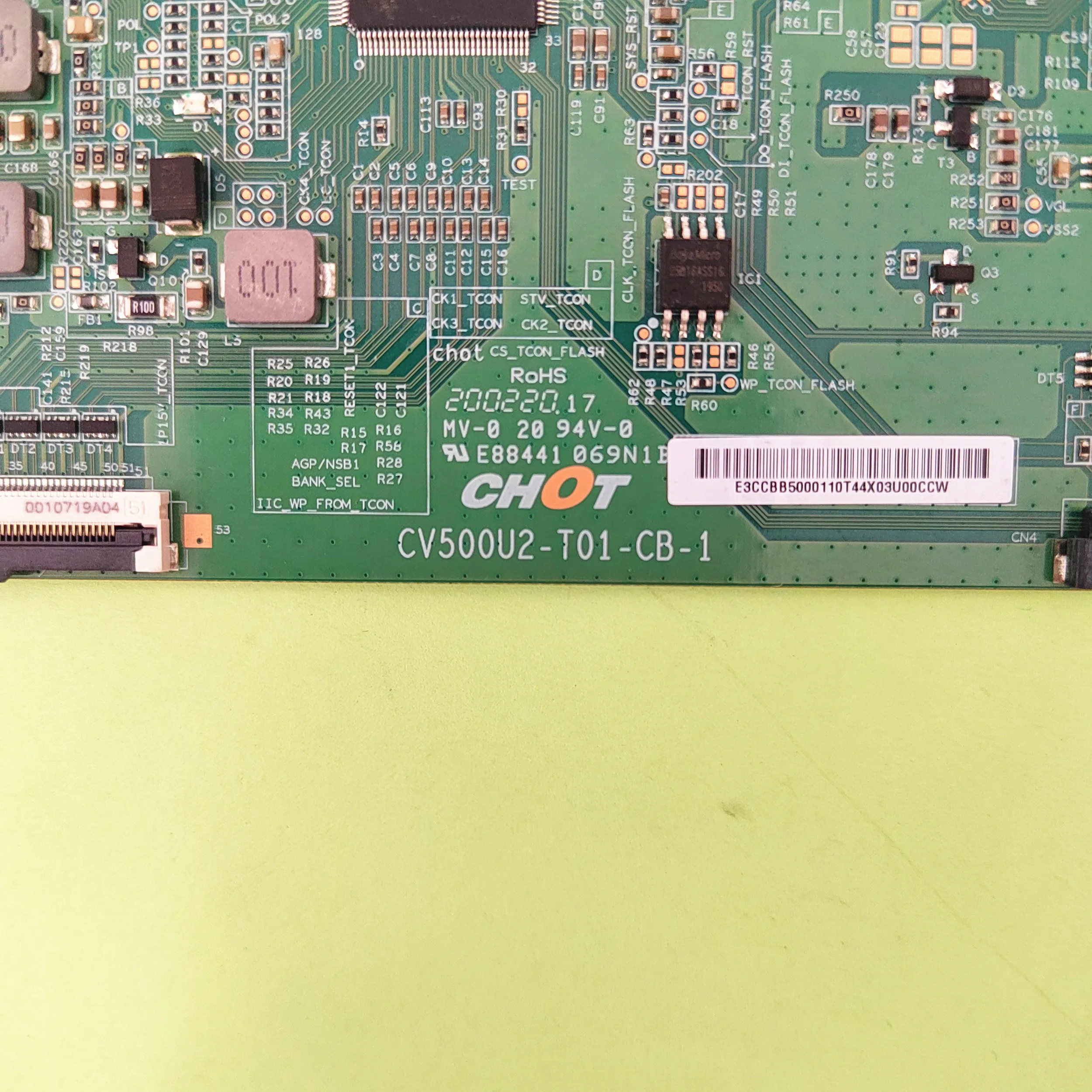 50 Inch Tv 120hz Refresh Rate CV500U2 T01 CB 1 T Con Board For 50'' 50 Inch 50LF711U20 50R6E3 ...