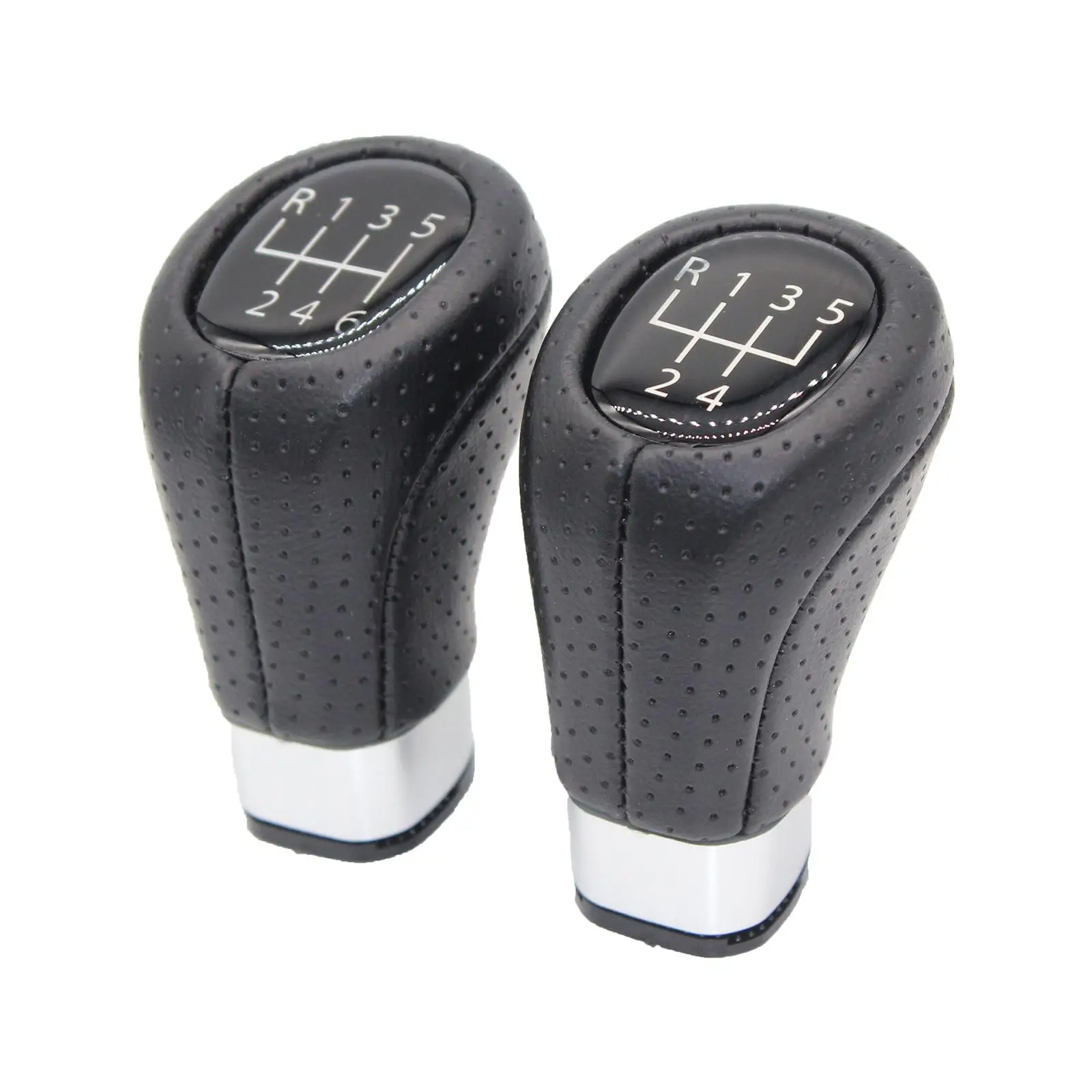 M5-6-Speed-Car-Gear-Shift-Knob-Head-Leather-Shifter-Lever-HandBall-For ...