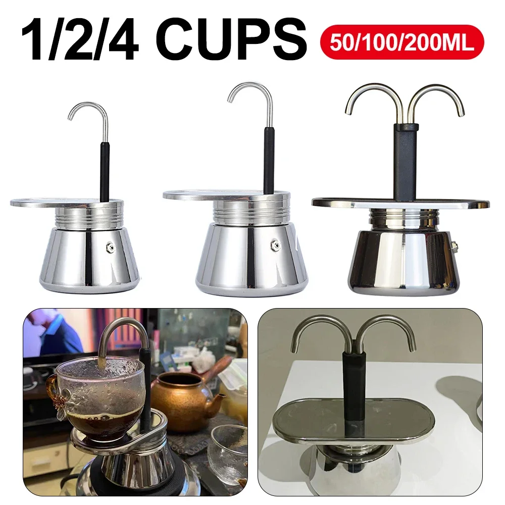 Single-Double-Tube-Italian-Coffee-Pot-Easy-To-Operate-Quick-Cleanup-Pot ...