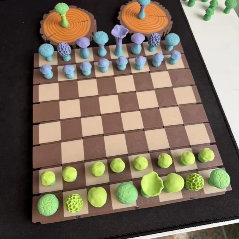 3D Printed Log Chess Board: The Ultimate Handcrafted Experience for ...