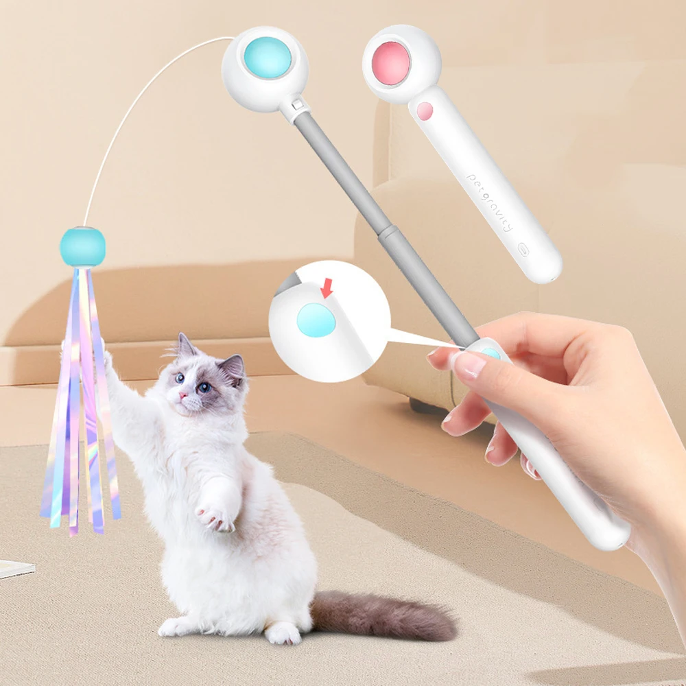 Interactive-Cat-Toys-Retractable-Cat-Stick-Toy-For-Kitten-Playing-Cat ...