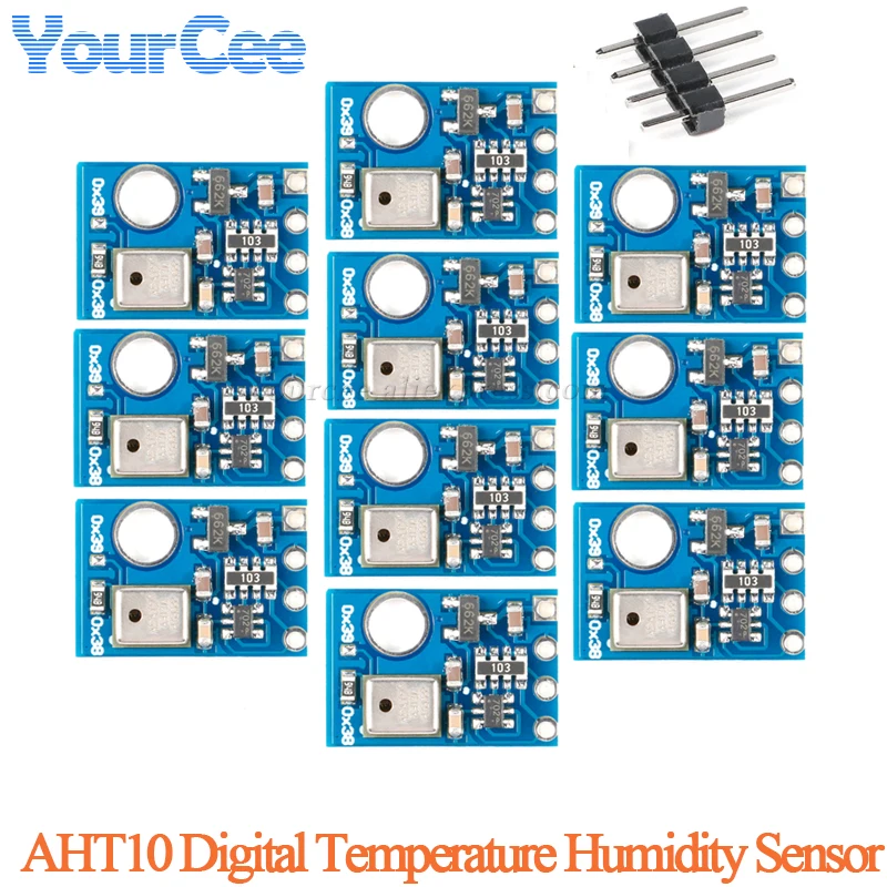 10pcs-1pc-AHT10-High-Precision-Digital-Temperature-Humidity-Sensor ...