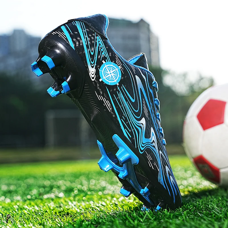 Men-Soccer-Shoes-Adult-Kids-TF-FG-High-Ankle-Football-Boots-Cleats ...