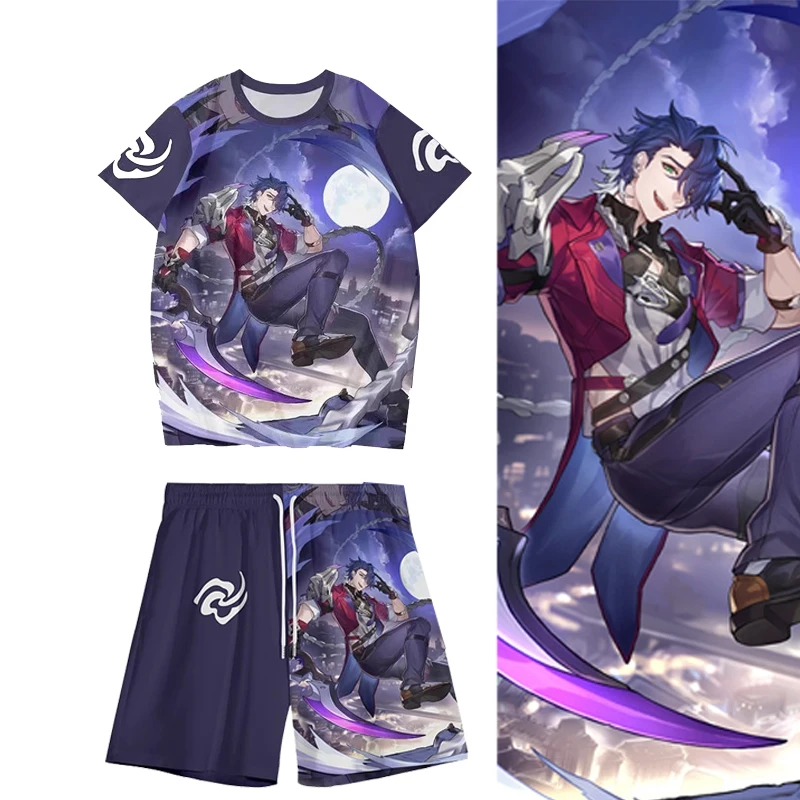 Honkai-Star-Rail-Sampo-Koski-Cosplay-T-Shirt-and-Shorts-Cool-Summer ...