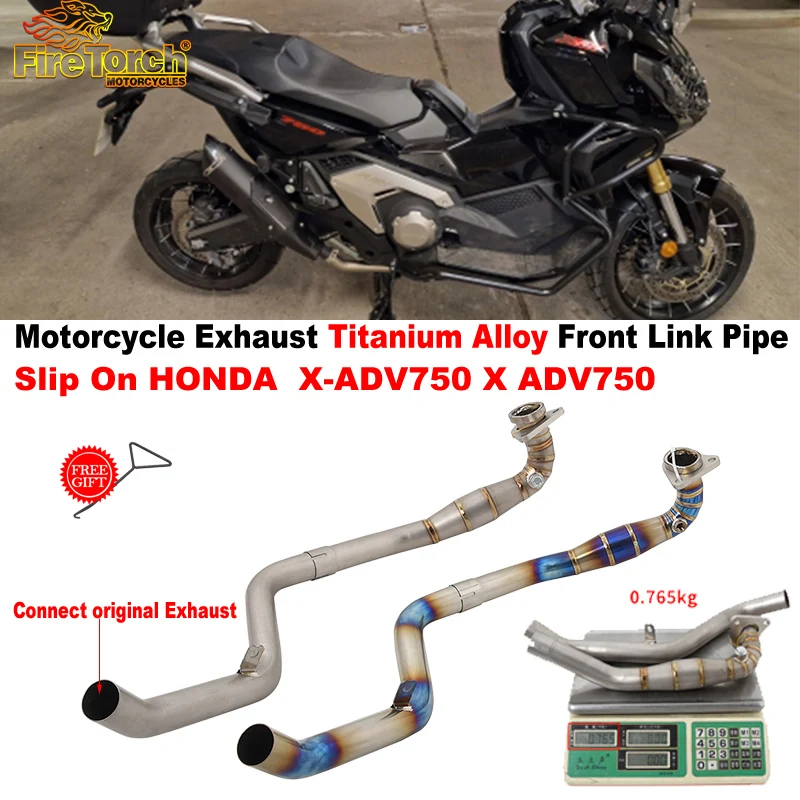 Motorcycle Exhaust System Escape Modified Titanium Alloy Front Pipe ...