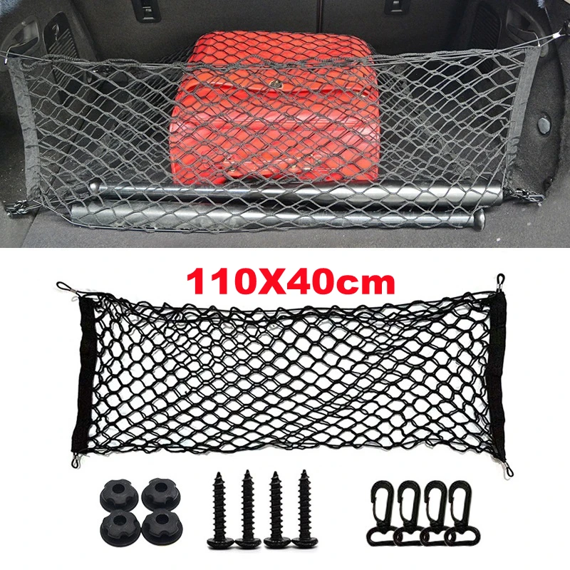 4 Size Car Boot Trunk Net Mesh Elastic Nylon Rear Back Cargo Trunk ...