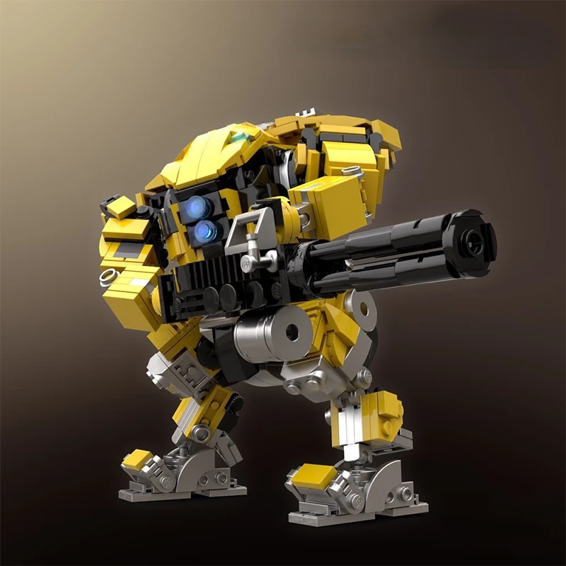 MOC-Titanfall-game-series-creative-assembly-yellow-manned-mecha-puzzle ...