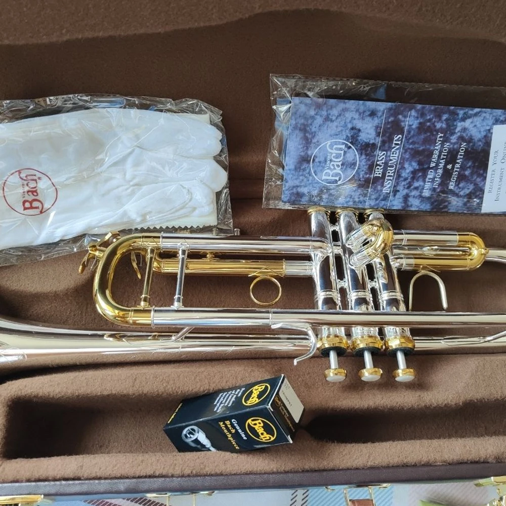 Trompette-cl-s-plaqu-es-or-180s-37-b-flat-trois-tons-en-laiton ...