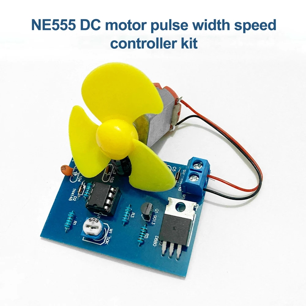 DC4.5V NE555 DC motor pulse width speed controller electronic ...