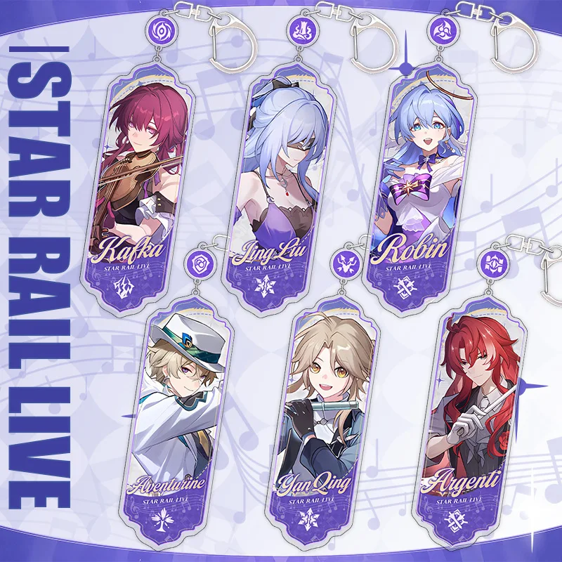 New-Honkai-Star-Rail-Aventurine-Robin-Argenti-Kafka-Jingliu-Keychain ...