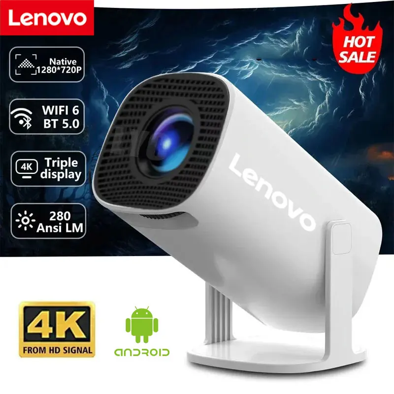 New-Lenovo-P30-Smart-Mini-Projector-Android-11-WiFi6-Support-4K-1080P ...