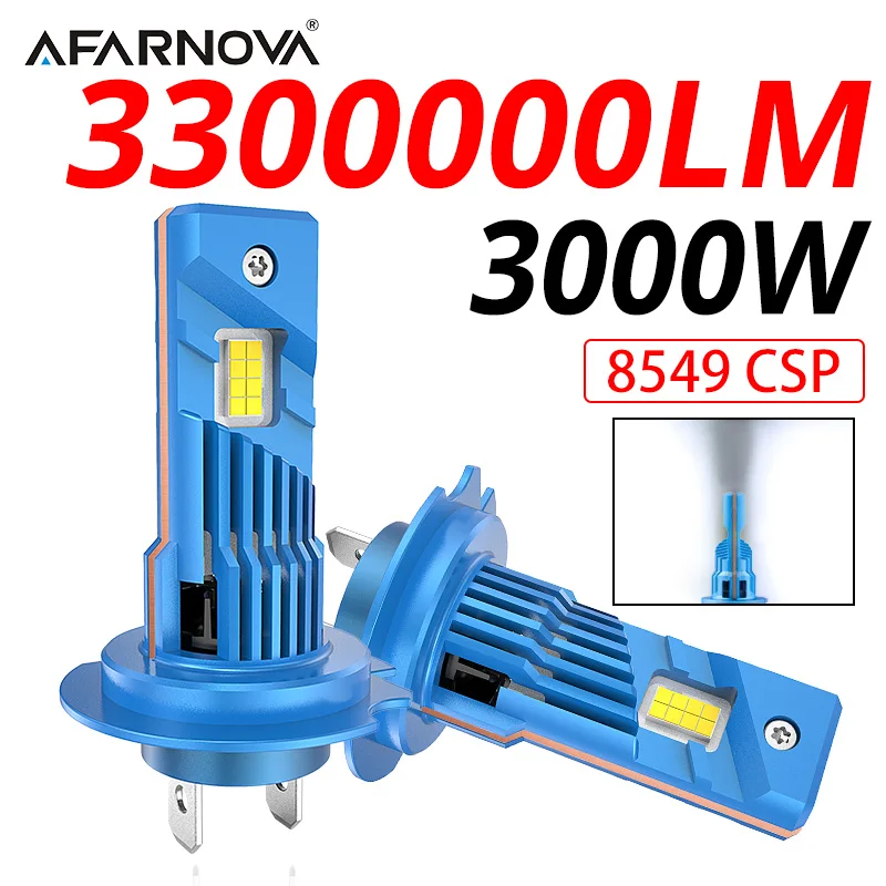 H7 LED Car Headlight Bulbs Canbus High Power 8549 CSP Chip 3000W ...
