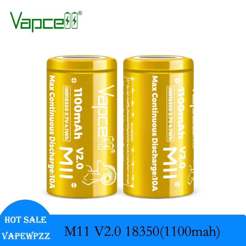 Original-Vapcell-18350-M11-V2-0-1100mah-9a-mooch-3-7V-INR18350-lithium ...