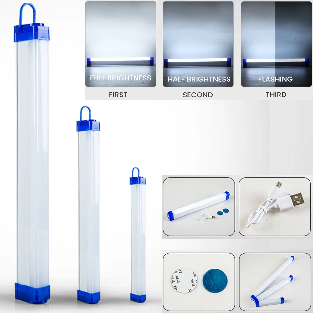 Dimmable-T5-LED-Camping-Light-17-32-52CM-LED-Tube-With-Hook-Magnet-USB ...