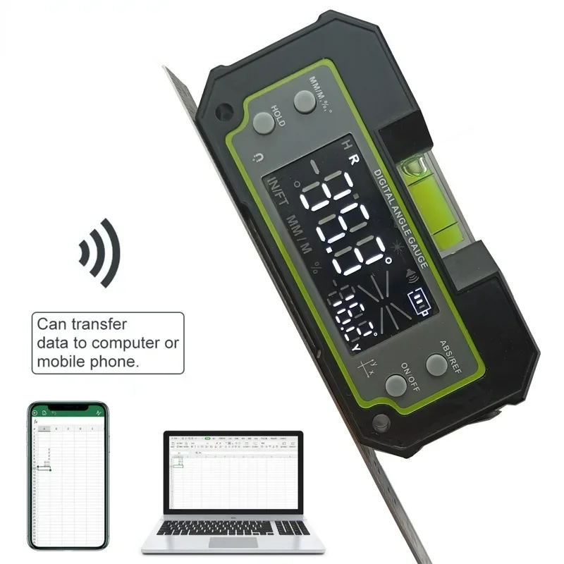 Bluetooth-Digital-Level-Inclinometer-LCD-Dual-axis-Electronic ...