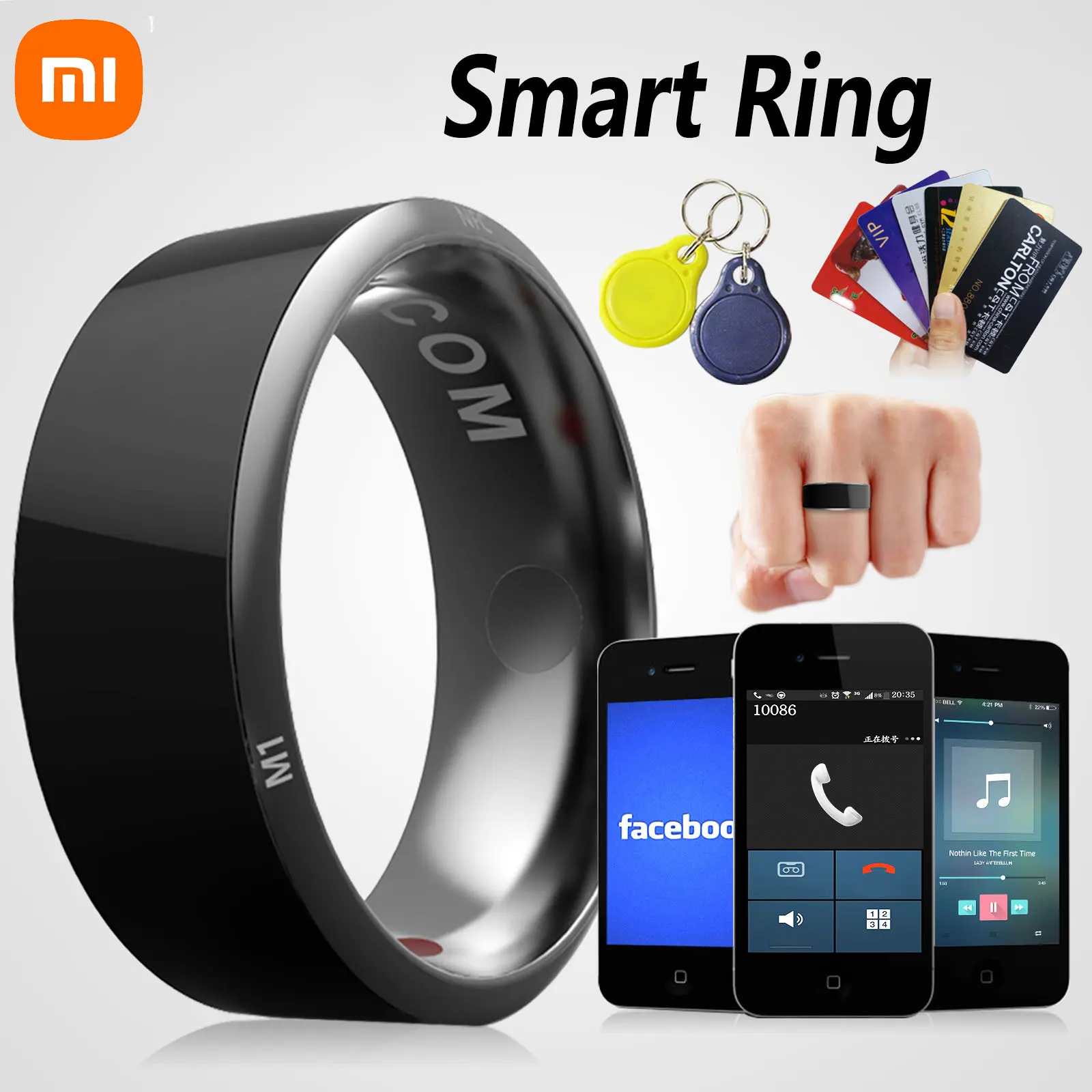 HOT-Xiaomi-NFC-Smart-Ring-Electronic-Bluetooth-Ring-Solar-Ring-IC-ID ...