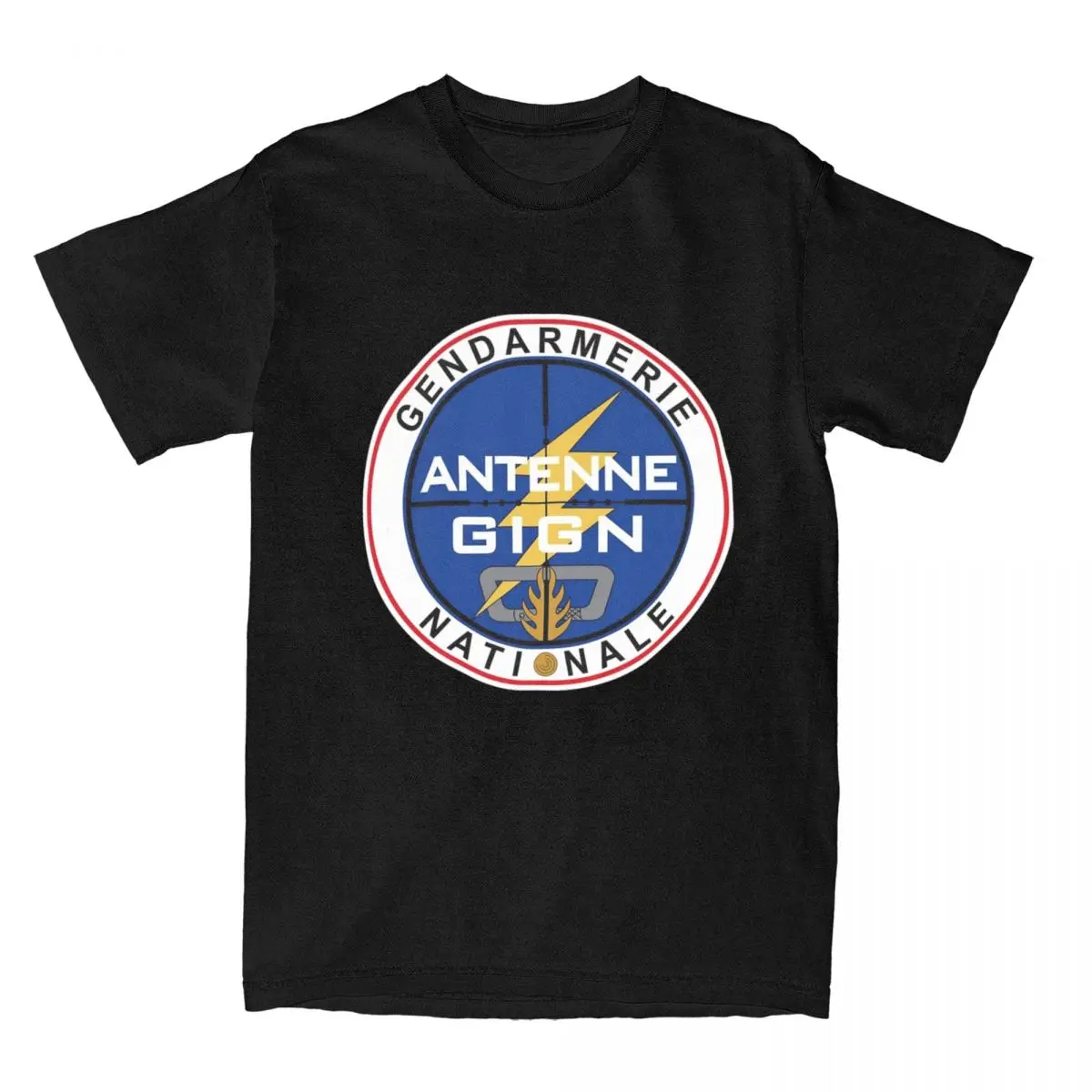 Men Women's T-Shirt National Gendarmerie T Shirts Harajuku Gign Badge ...