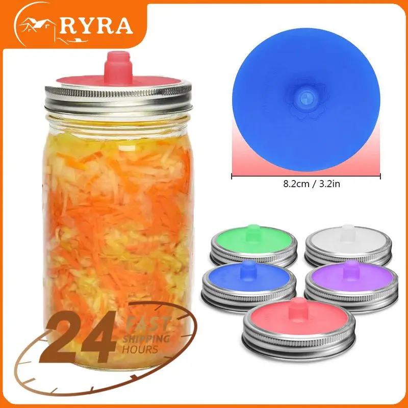 Portable-Fermenting-Airlock-Lids-Practical-Silicone-Waterless-Cover ...
