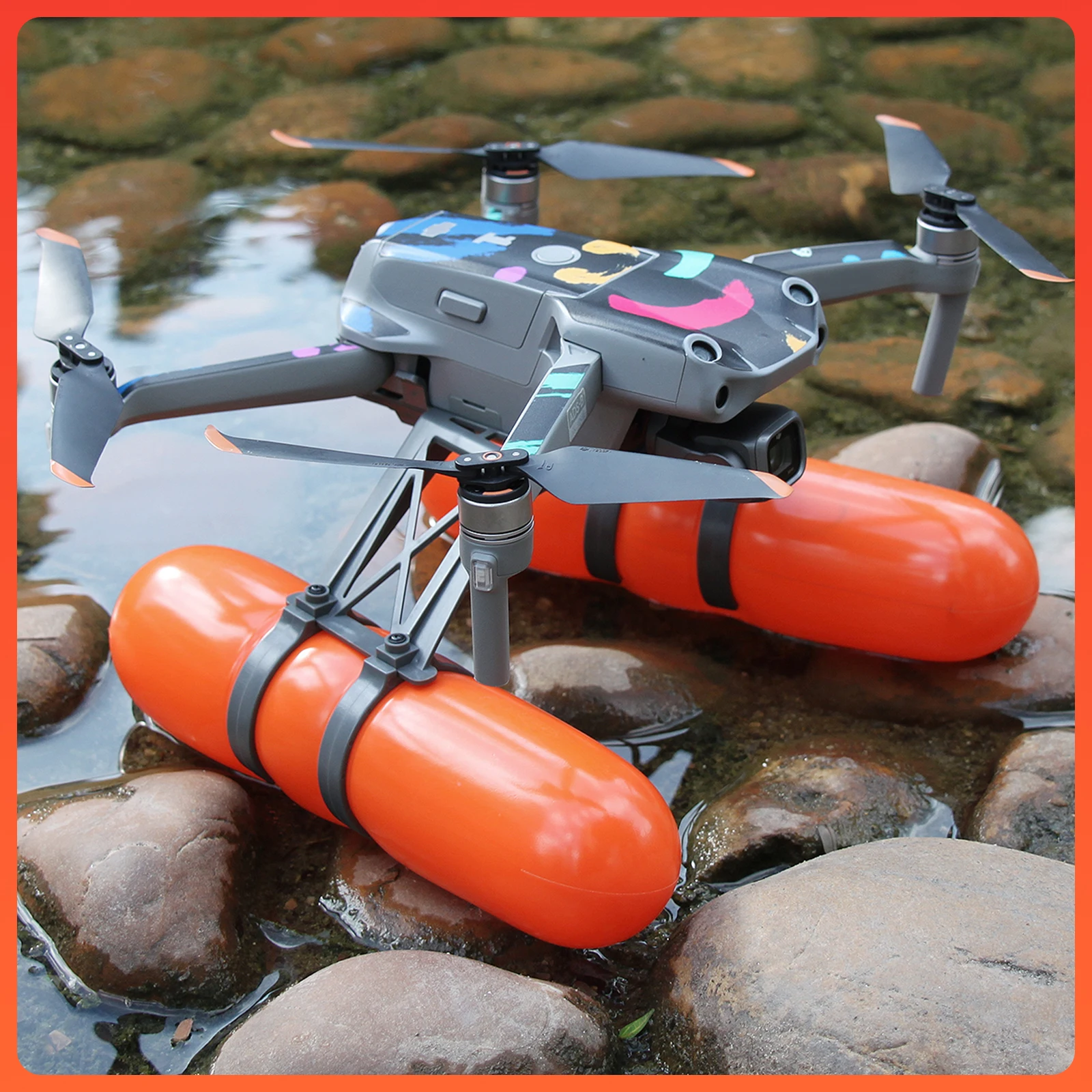 For DJI AIR 2 2S Water Landing Gear Drone Landing Skid Float Tripod ...