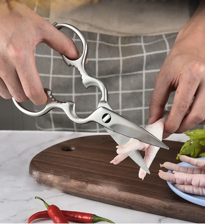 Multifunctional-Kitchen-Scissors-Stainless-Steel-Household-Nuts-Chicken ...