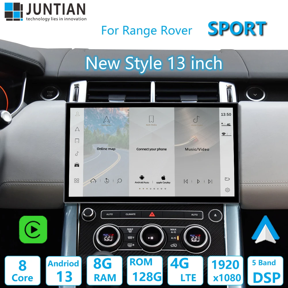 Android 13 Carplay Auto GPS Multimedia System with 13inch Touch Screen ...