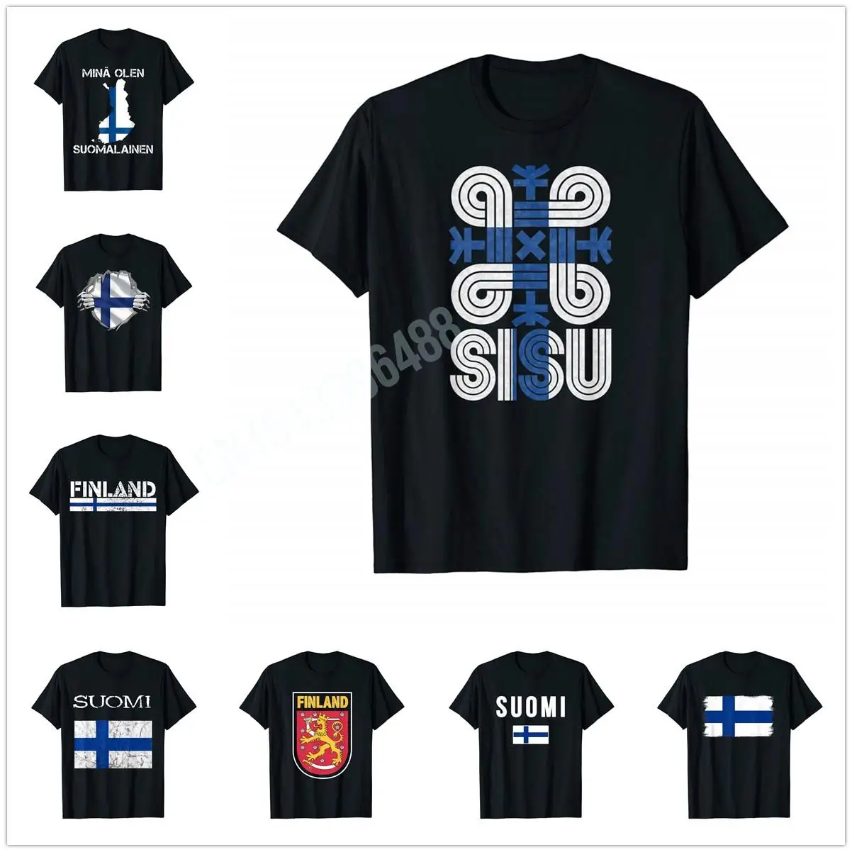 More-Design-Sisu-Finnish-Flag-Suomi-Finland-Protection-Symbol-Rune-T ...