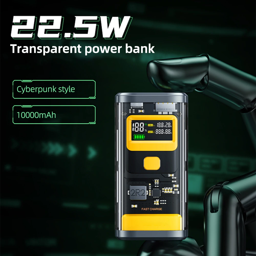 10000mah-22-5W-PD20W-Powerbank-Color-Digital-Dispaly-Screen-Compact-And ...