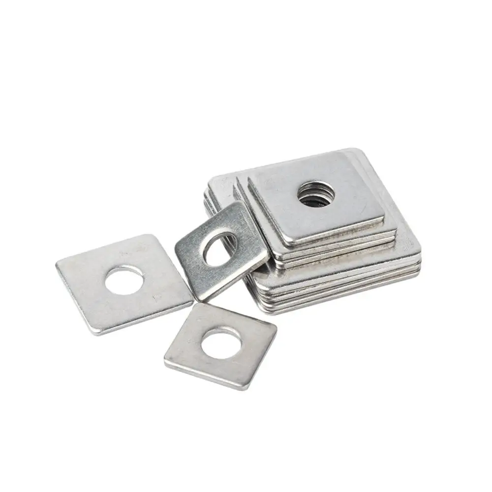 M8 M14 M16 Zinc Plated Steel Big Square Washer 20pcs/lot|plain washer ...