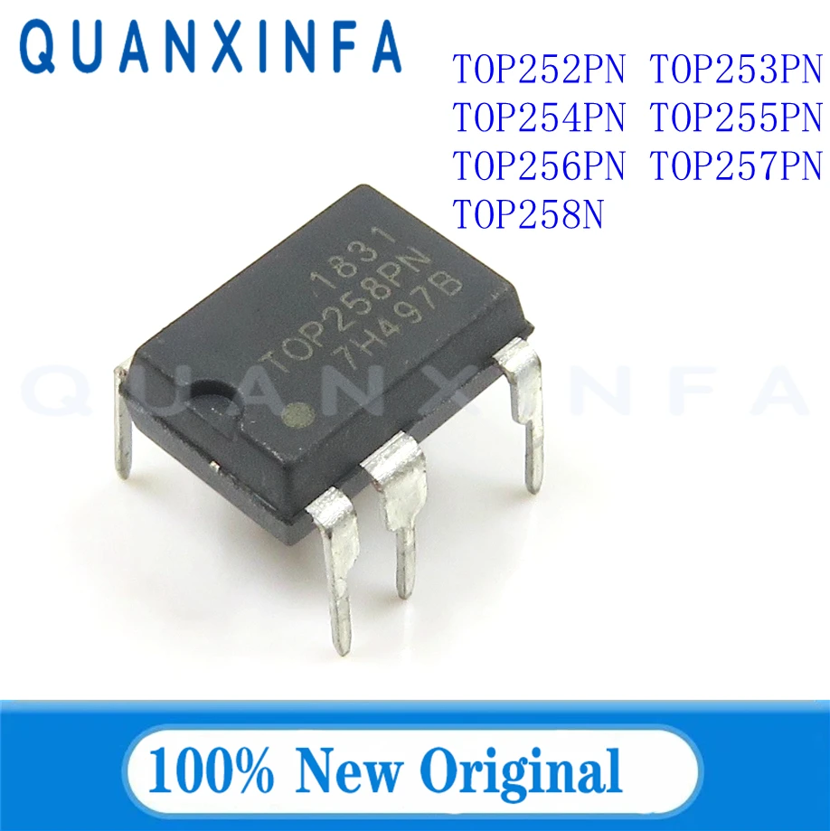 Chip de alimentación de 10 piezas, Ic, TOP252PN, TOP253PN, TOP254PN ...