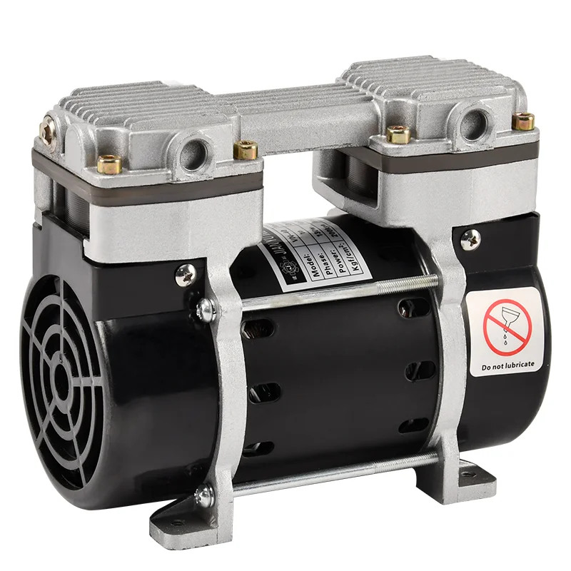 Portable Twin Piston Oilless Vacuum Pump Electric Air Compressor Pump ...