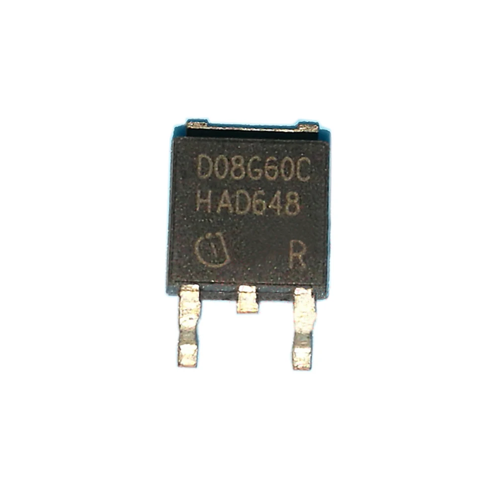 10Pcs-IDD08SG60C-D08G60C-TO-252-8A-600V-SiC-Silicon-Carbide-Schottky ...
