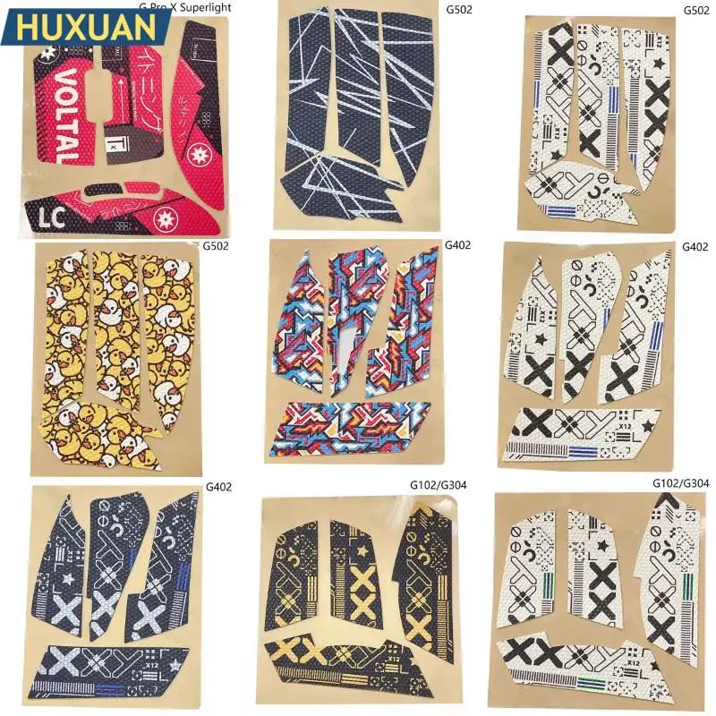 마우스 그립 테이프 스케이트 수제 스티커, 미끄럼 방지 땀 흡입, G Pro X Superlight G502 G402 G102/G304 용