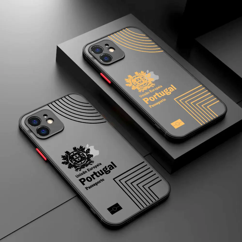 Portugal Passport Phone Case For iPhone 16 15 14 13 12 11 Mini Pro Max ...