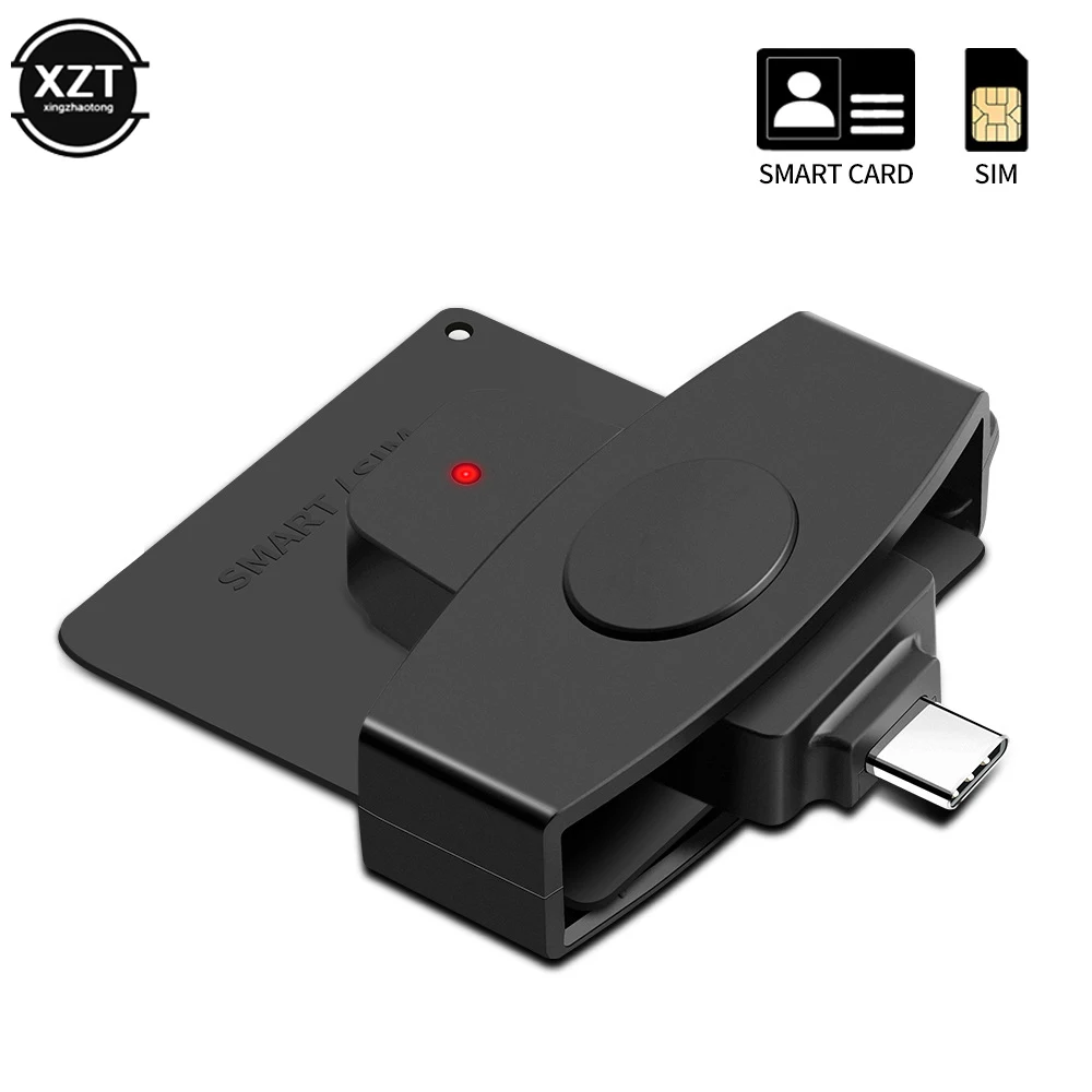 USB type C Smart Card Reader Sim Cloner Type C Adapter for dine dni ...