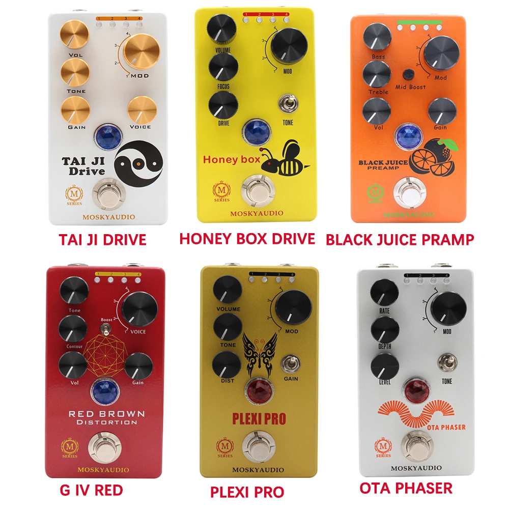 4 Selector Buttons for Guitar Bass Overdue Big Fuzz MOSKY King Rat ...
