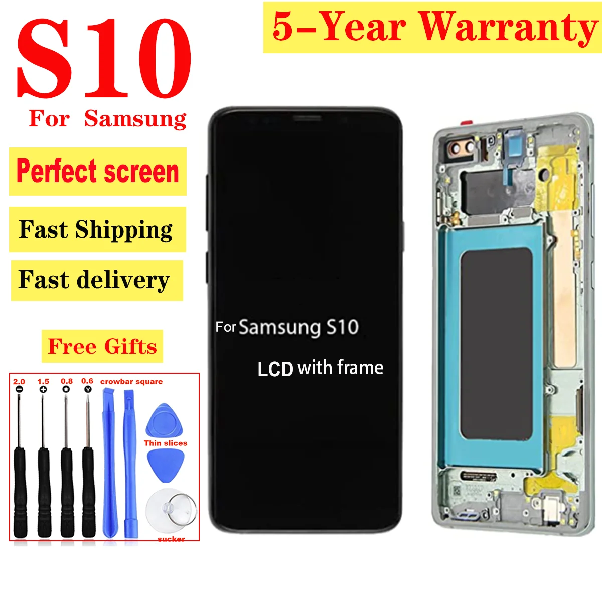 TFT-INCELL-With-Frame-For-Samsung-S10-SM-G973F-SM-G973U-SM-G973W-LCD ...