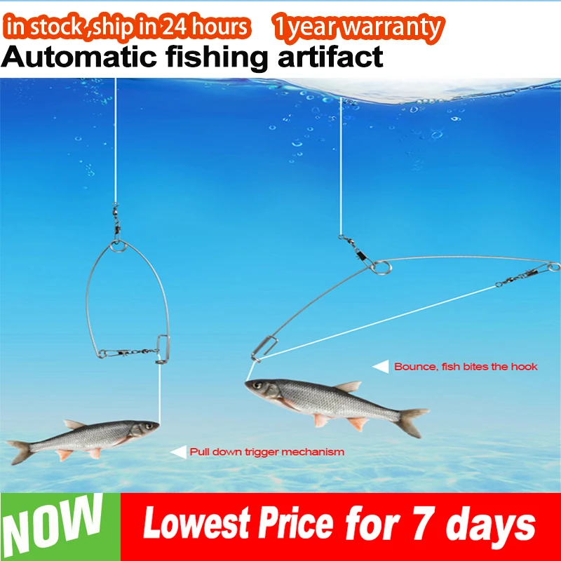 1pcs-Stainless-Steel-Camping-Automatic-Fishing-Artifact-Device ...