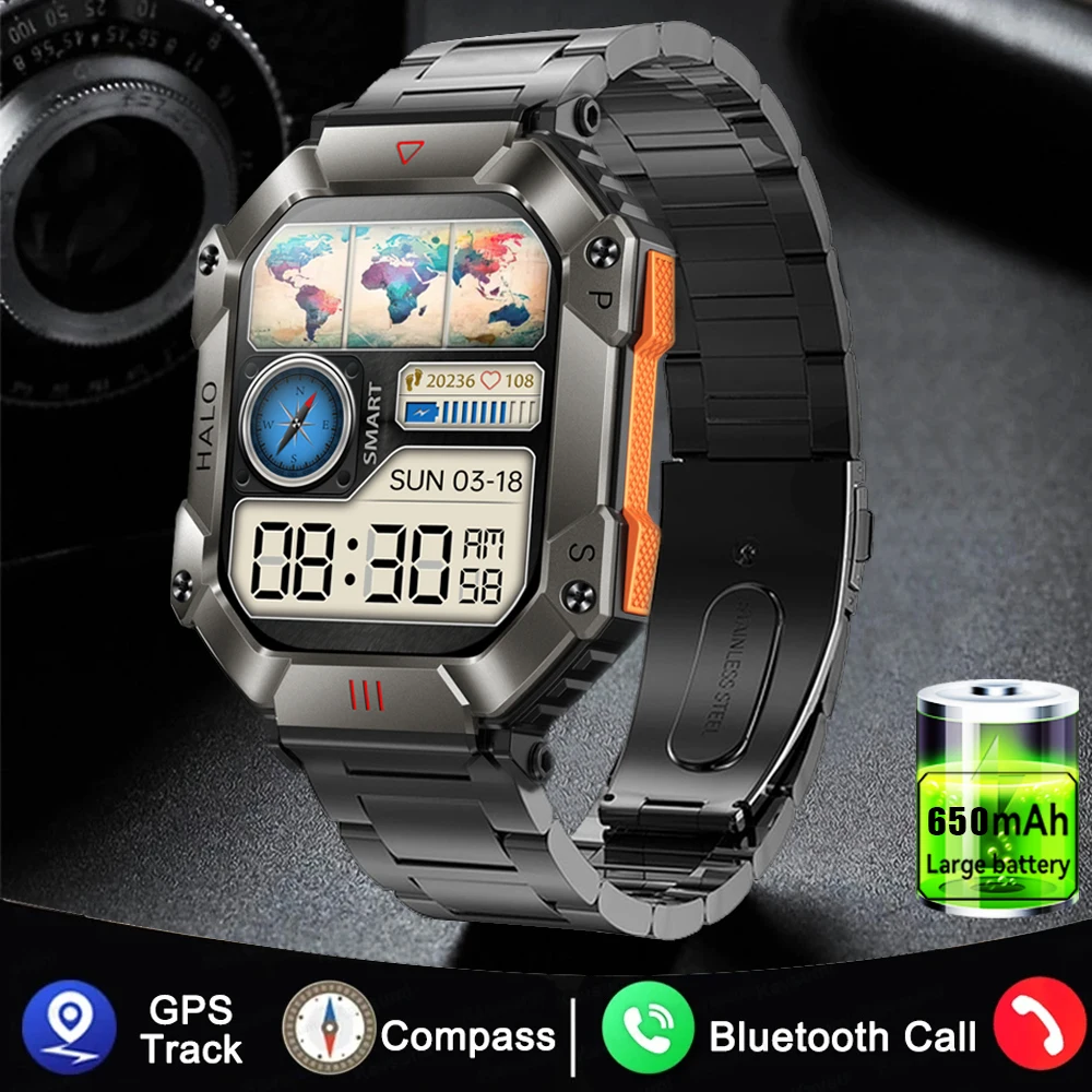Reloj-inteligente-militar-con-GPS-para-hombre-pulsera-con-pantalla-de-2 ...