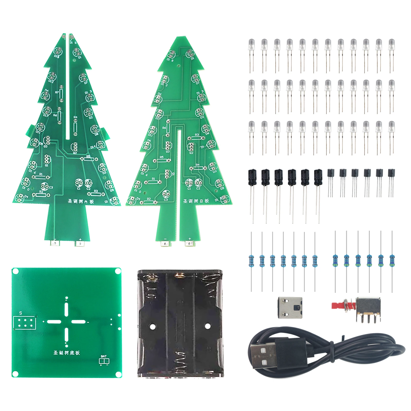 Dwc-diy-elektronik-kit-3d-weihnachts-baum-l-ten-praxis-elektronische ...