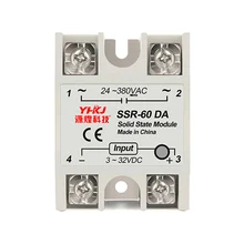 Solid State Relay Ssr-60da Ssr-75da Ssr-80da Ssr-100da Dc3-32v Input ...