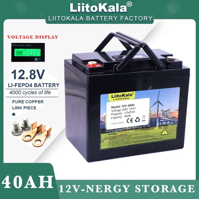 LiitoKala 12v/12.8V 310ah 280ah 120AH 4s LiFePO4 Battery Lithium Iron ...