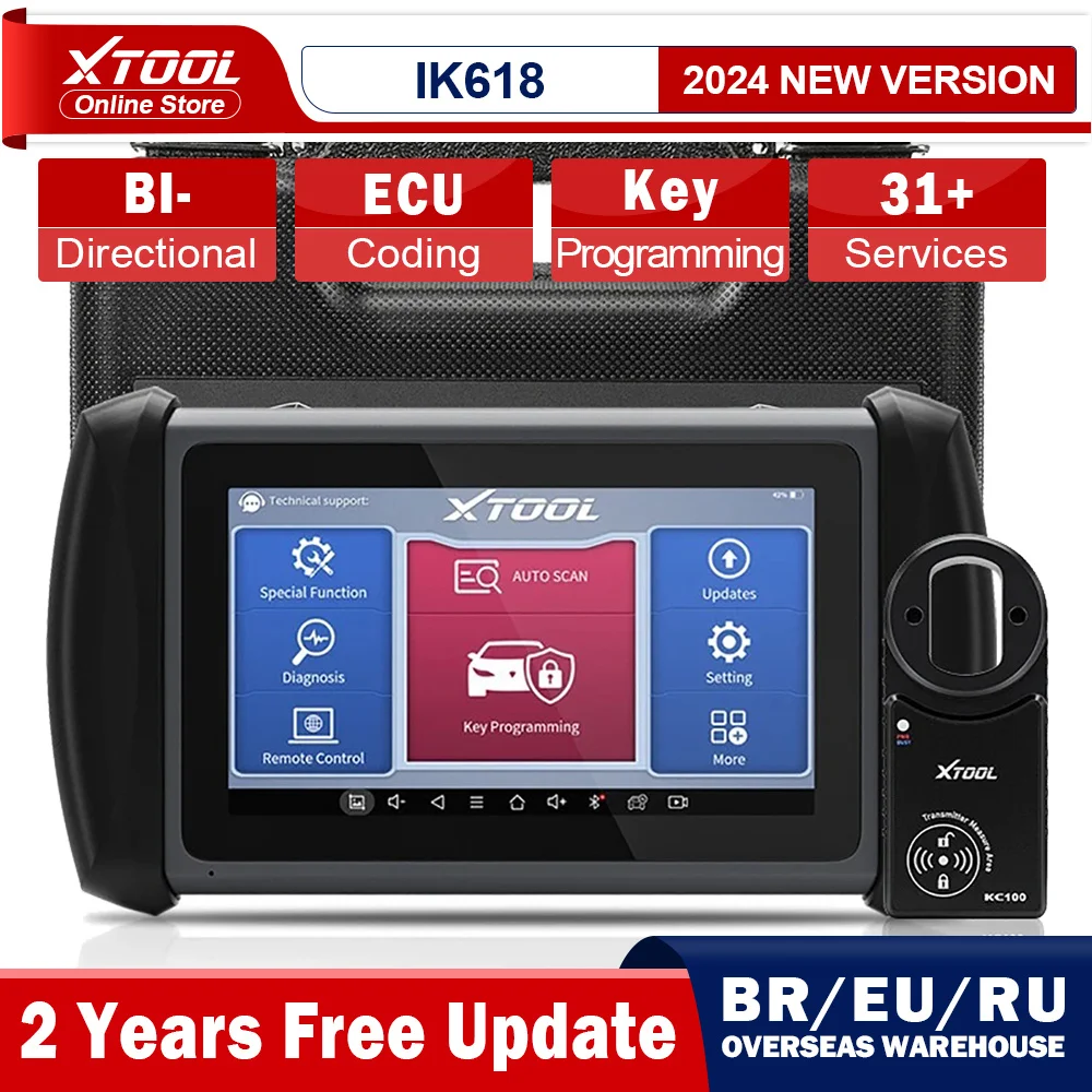 XTOOL InPlus IK618 Automotive IMMO Key Programming Tool X100PAD3 Car ...