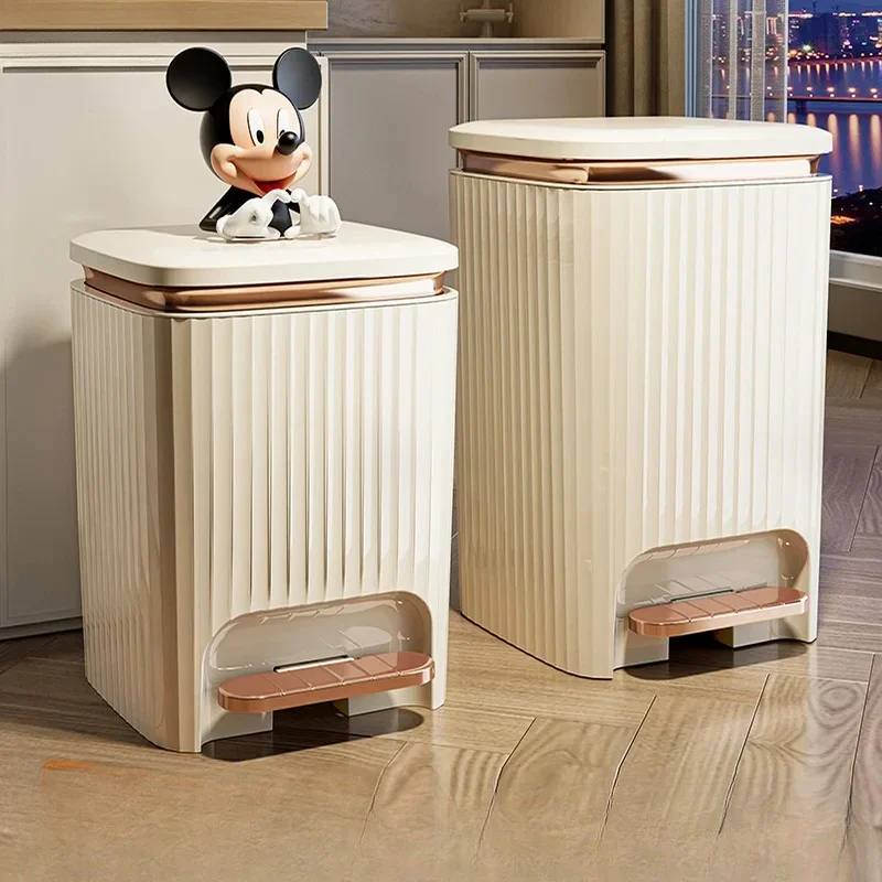 Foot-Trash-Can-Light-Luxury-Large-Capacity-Household-Kitchen-Living ...