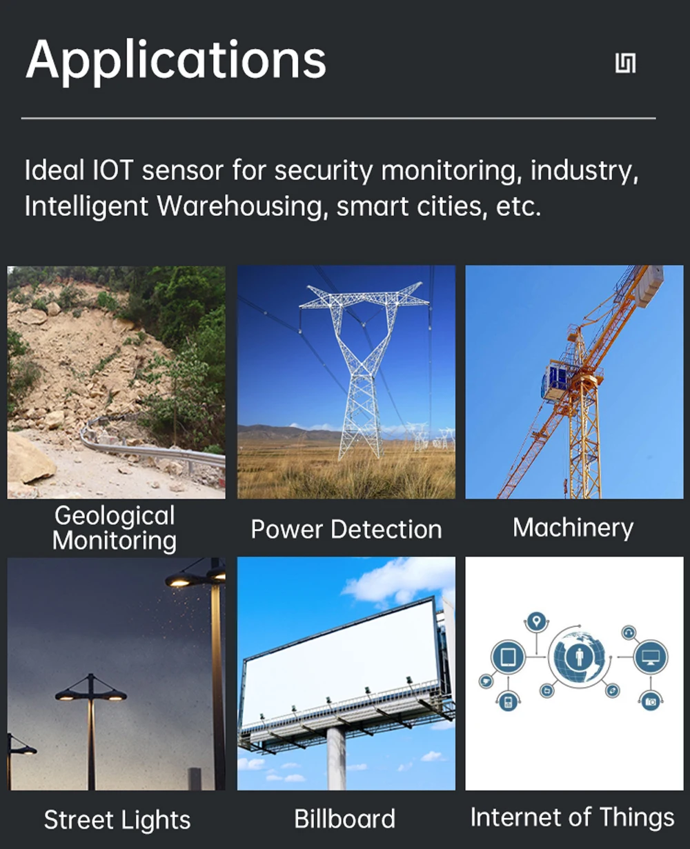 WitMotion WT301IOT-LTE 4G Wireless Tilt Alarm Angle Acceleration Senso