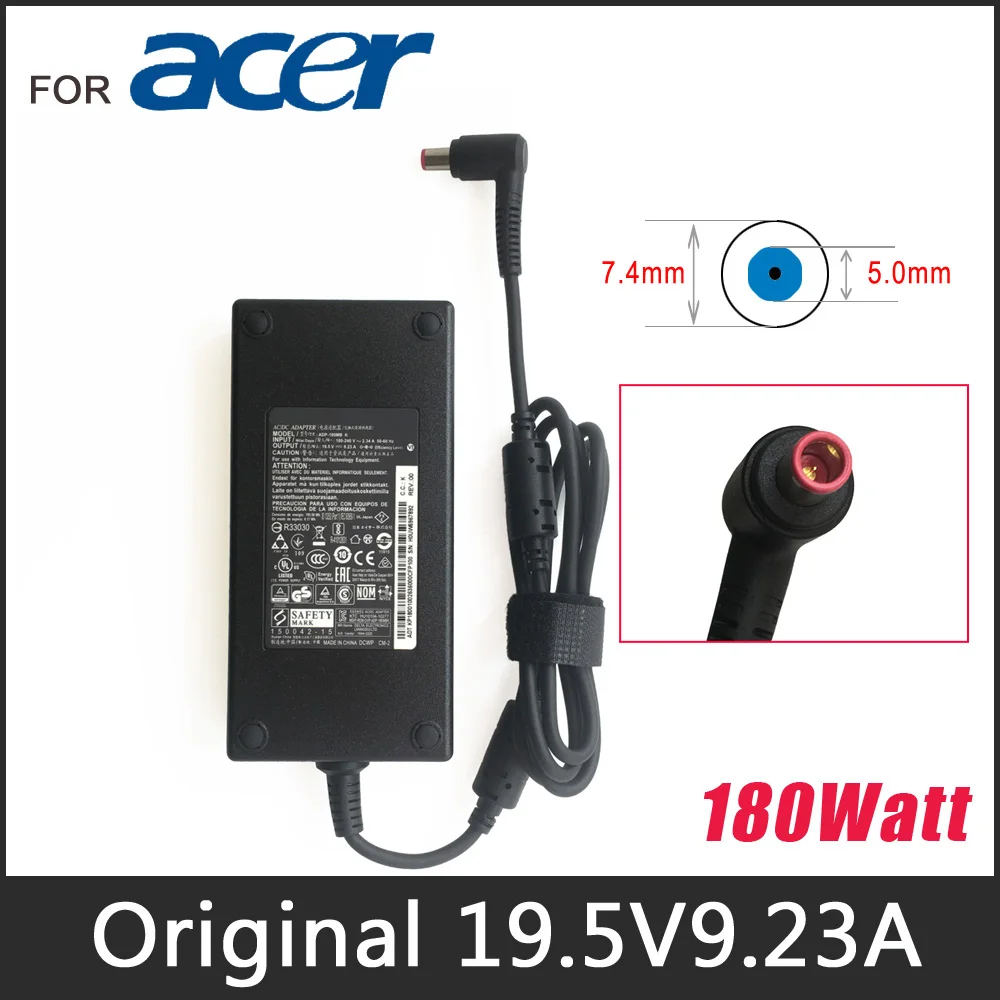 Original 180w fonte de alimentação ac adaptador carregador para acer ...
