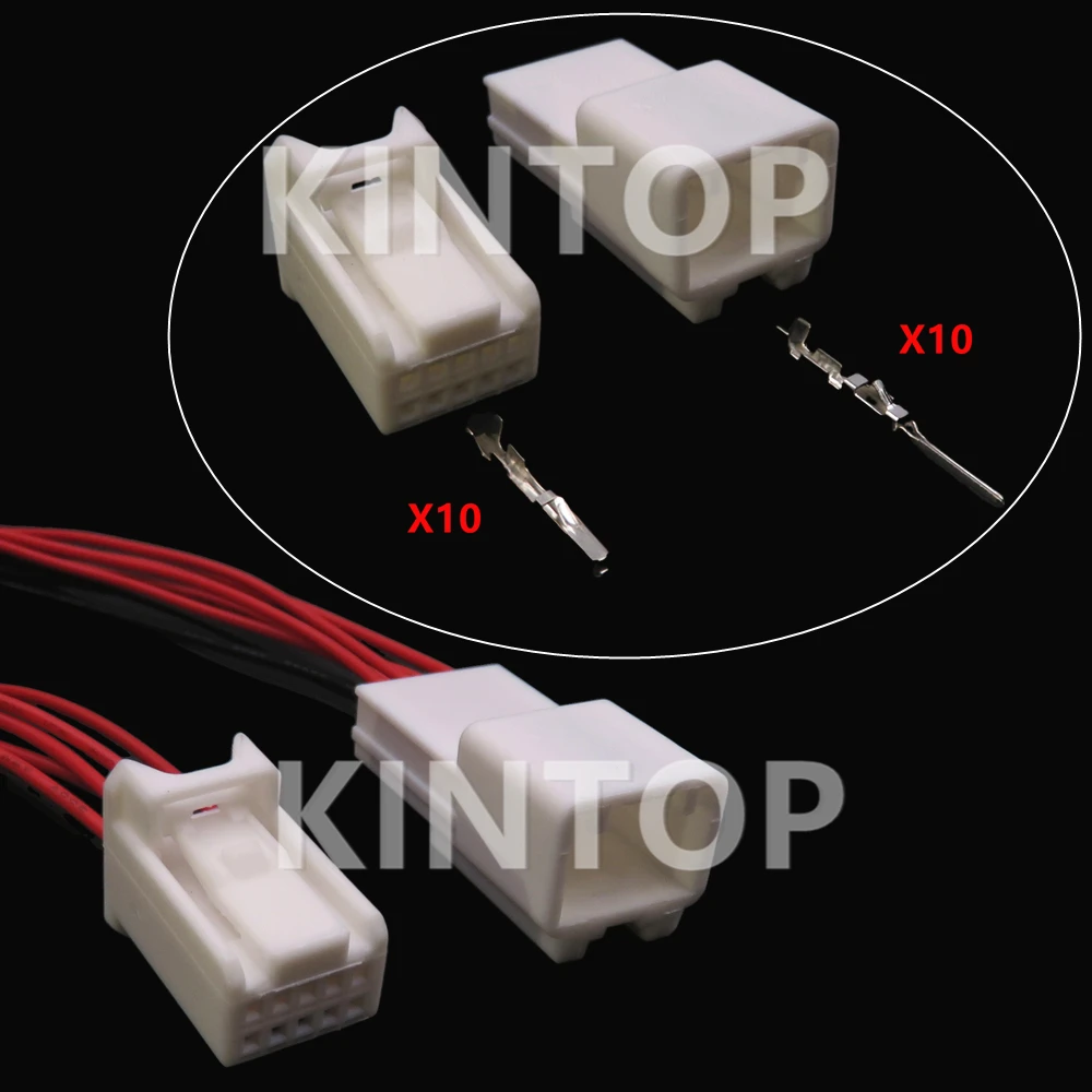 1 Set 10 Pins Auto Low Power Unsealed Plug 10p 6098-3869 6098-3909 Car ...