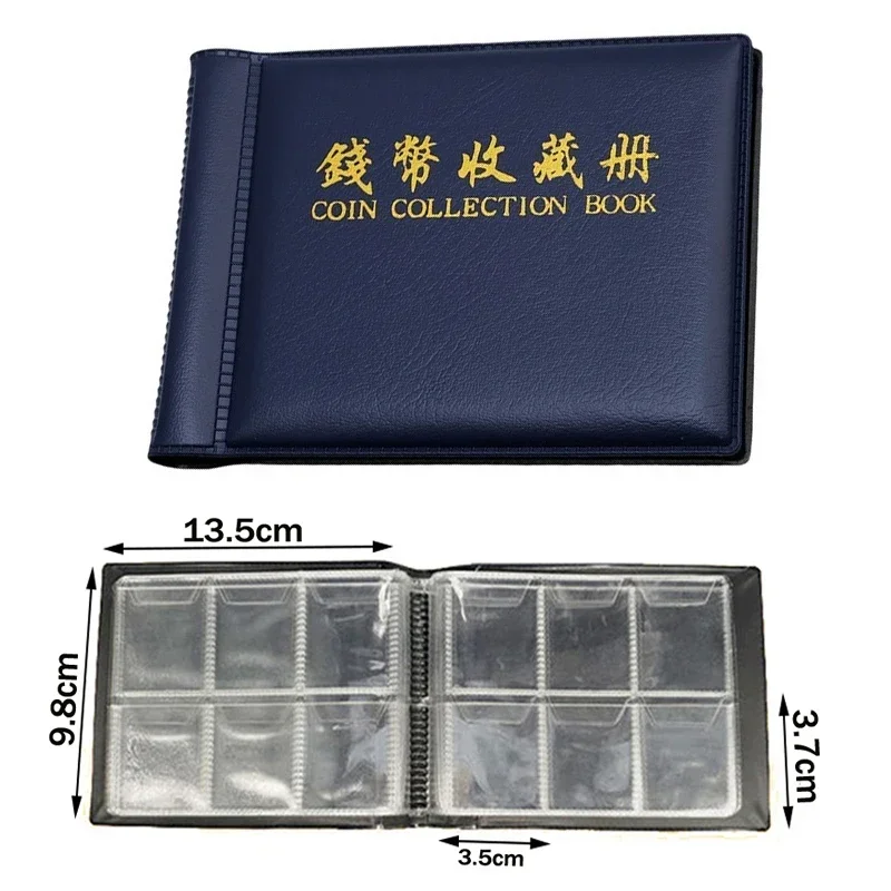60-240Pockets 10Pages Numismatic Album Coinning Memorial Book Mini ...