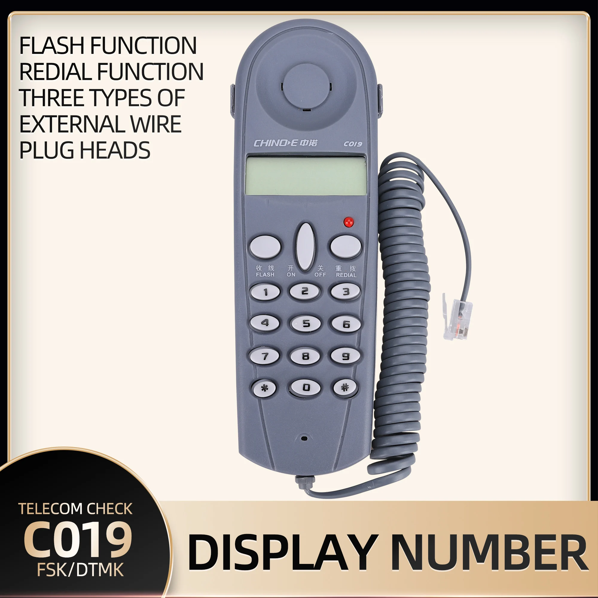 C019-Telephone-Phone-Line-Network-Cable-Tester-Butt-Test-Tester-Lineman ...